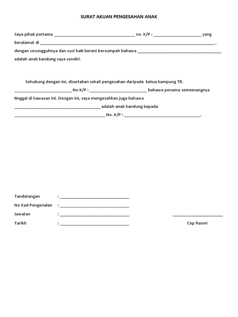 Surat Sumpah 2 | PDF
