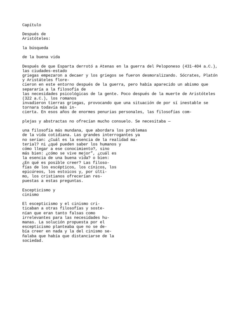 Hergenhahn Capitulo 3 Parte 1 | PDF | Estoicismo | Escepticismo