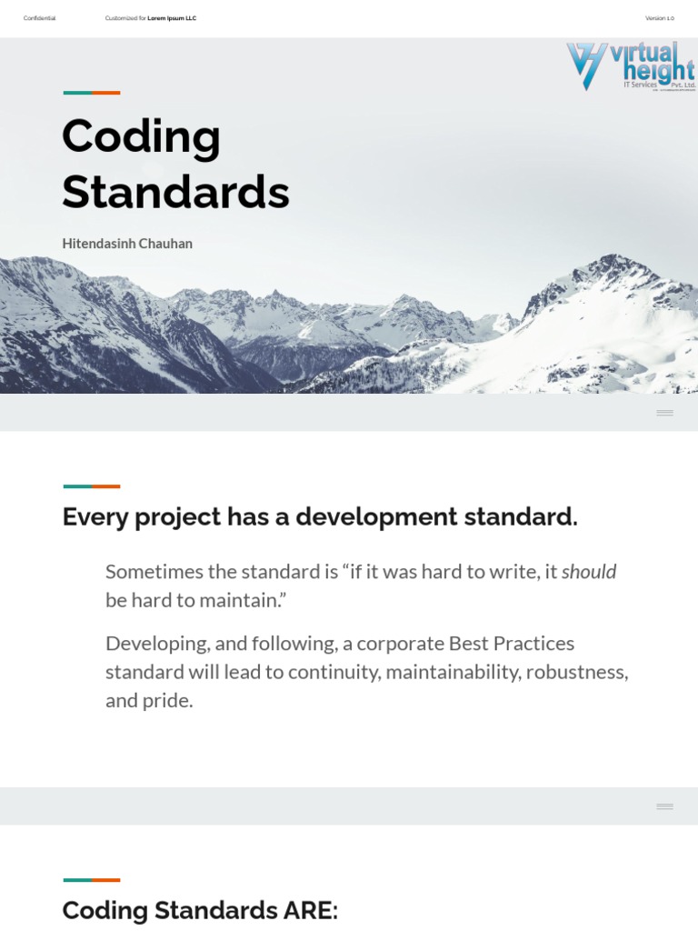 Coding Standards Best Practices Guide | PDF | Computer Programming ...