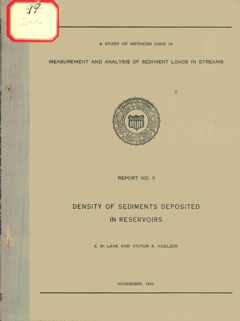 Density of Sediment | PDF | Discharge (Hydrology) | Sediment