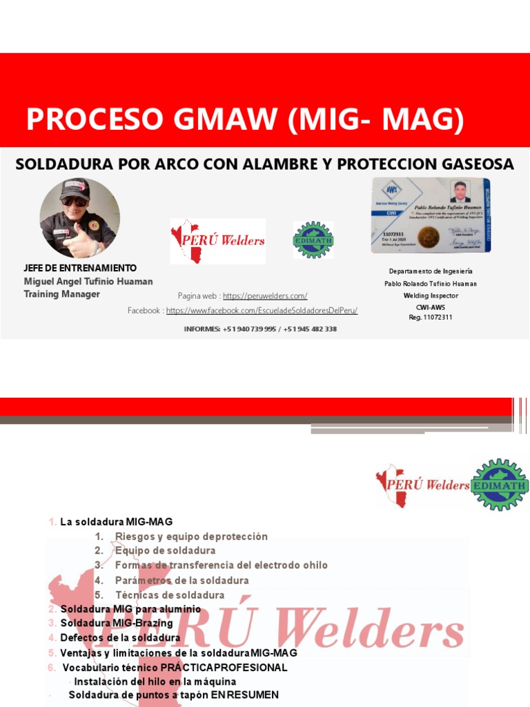 Proceso GMAW: Soldadura MIG-MAG | PDF | Construcción | Soldadura