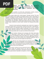 Reflection The Matatag Curriculum (Integrative Teaching) | PDF ...