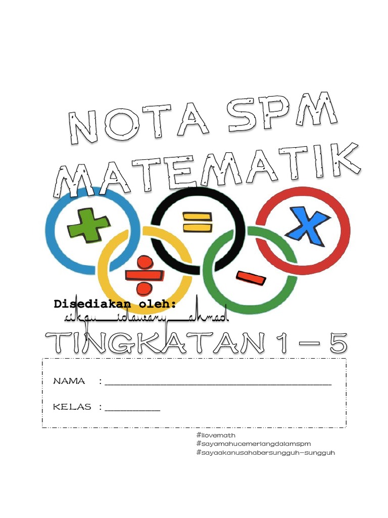 Nota Matematik SPM 2021 | PDF