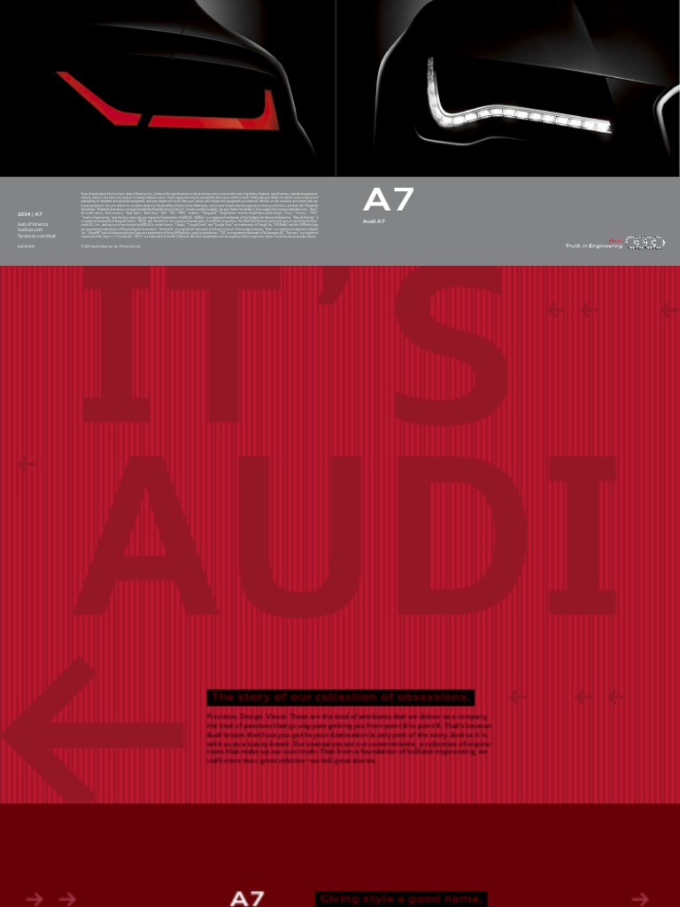 Audi - US A7 - 2014-2 | PDF | Diesel Engine | Airbag