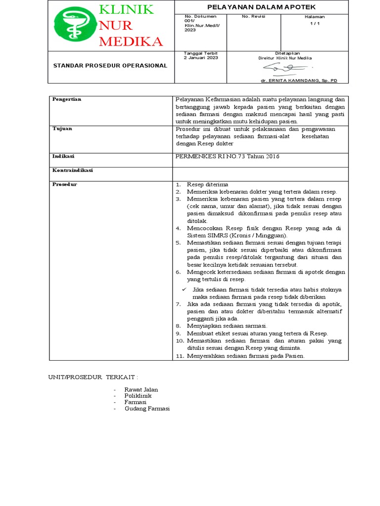 Sop Apotek Pdf