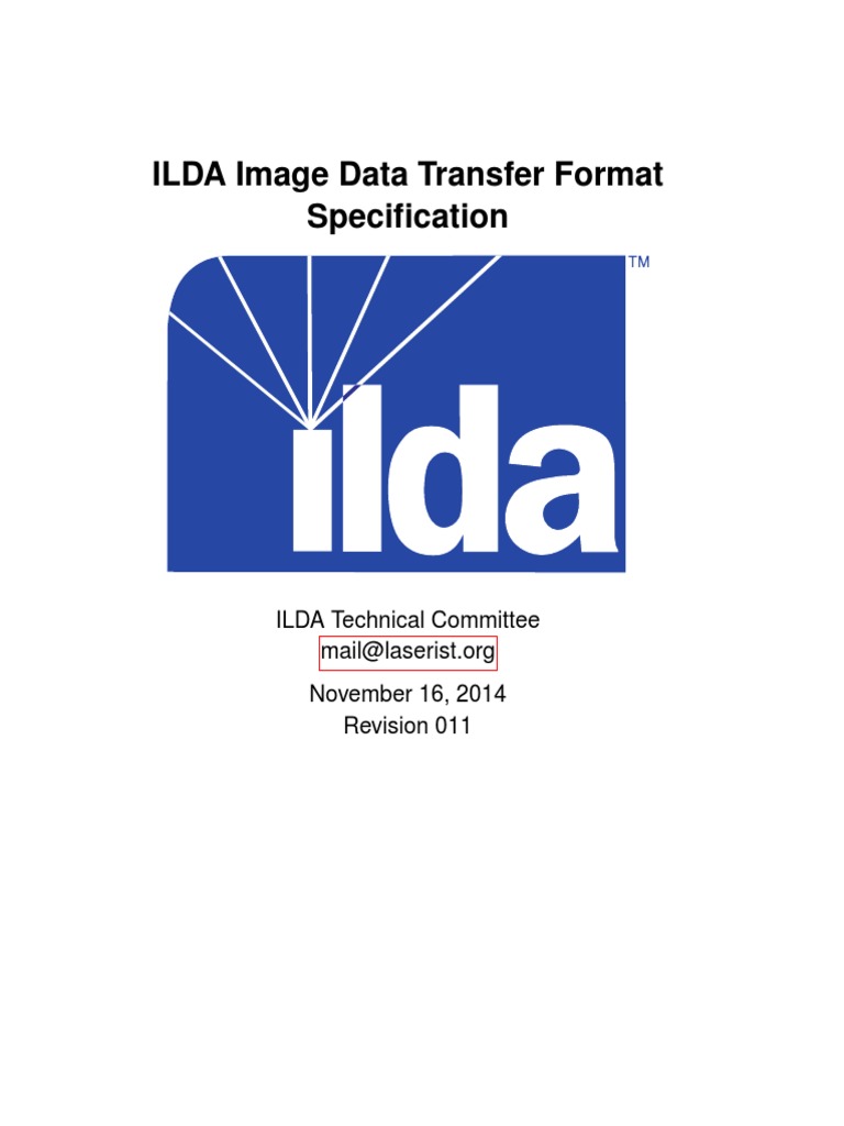 ILDA IDTF14 Rev011 | PDF | File Format | Rgb Color Model
