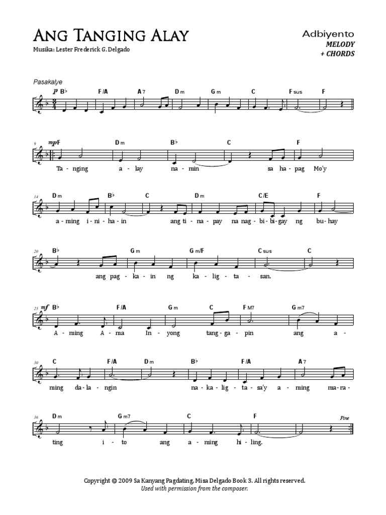 13 Ang Tanging Alay (Delgado) (SKPMD3) | PDF
