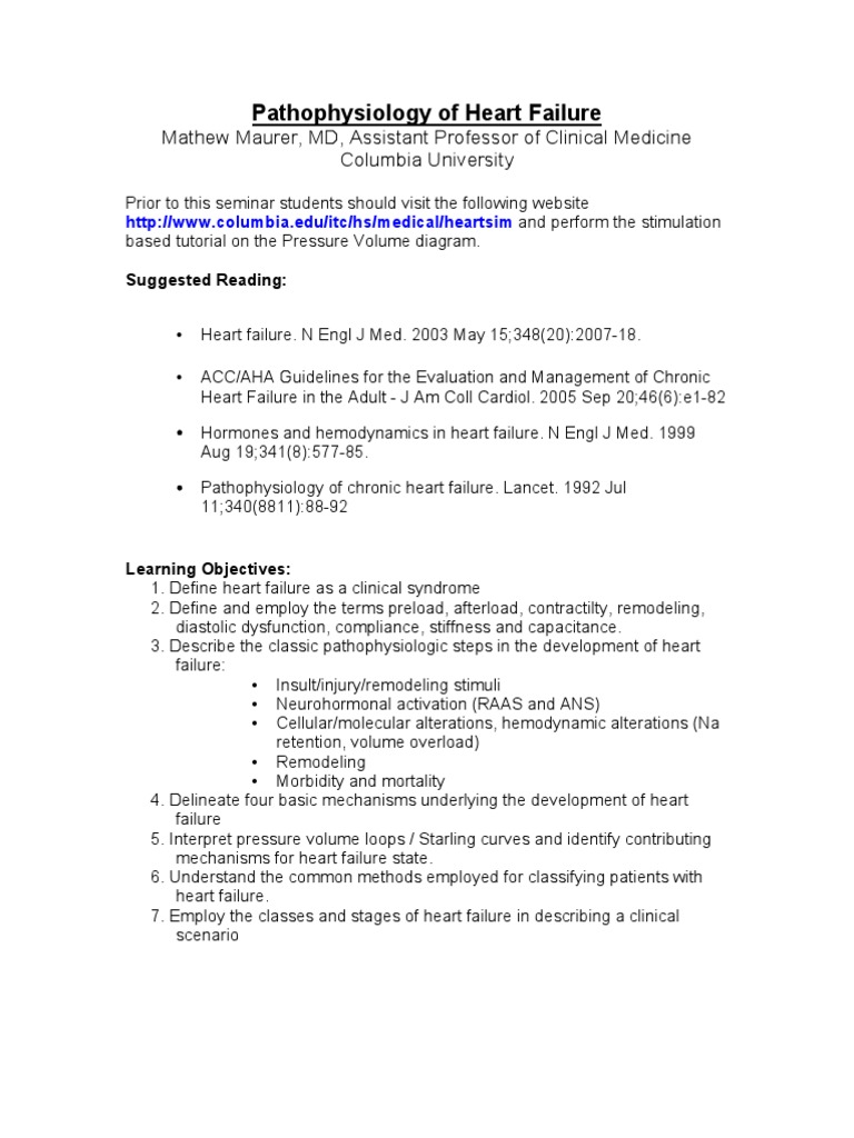Heart Failure Notes | PDF