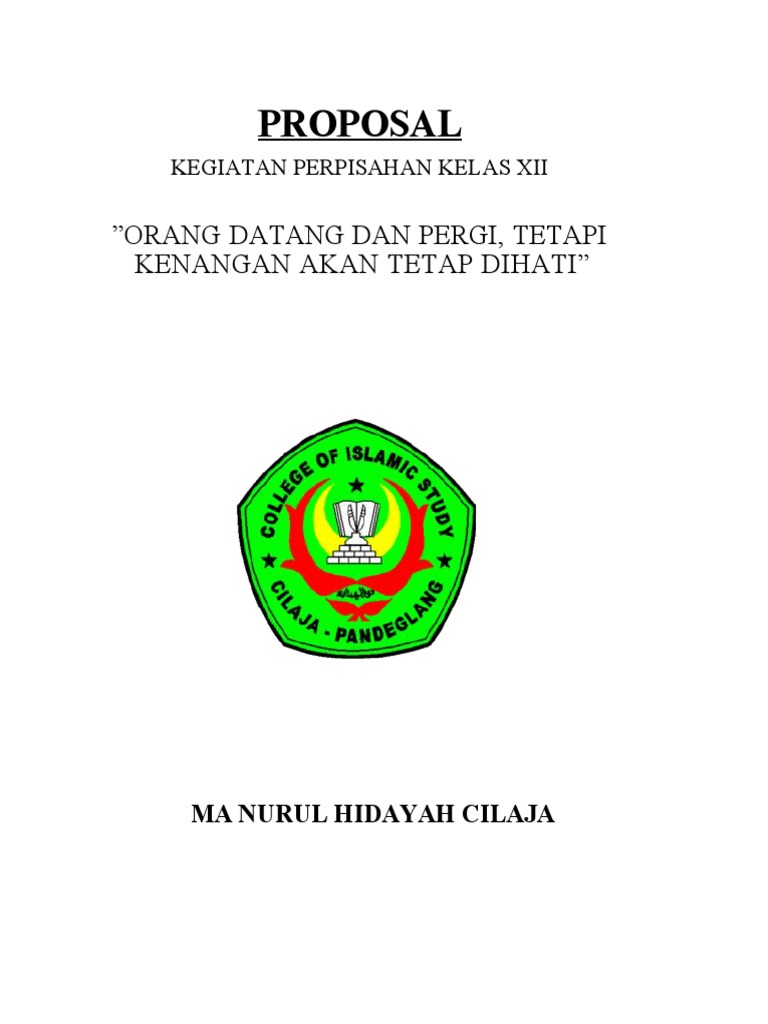 Proposal Perpisahan Sekolah Compress | PDF