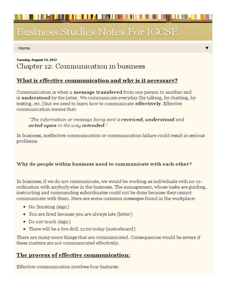 Effective Communication in Business: A Guide to Internal and External ...