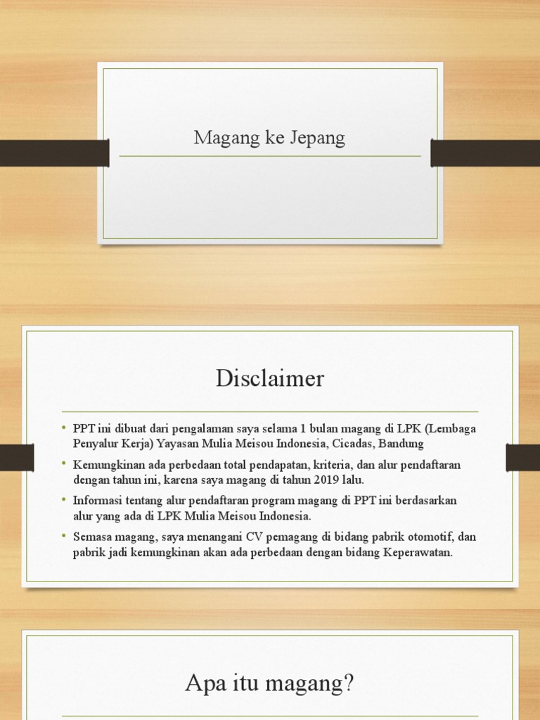 Mini Interview Magang Ke Jepang | PDF