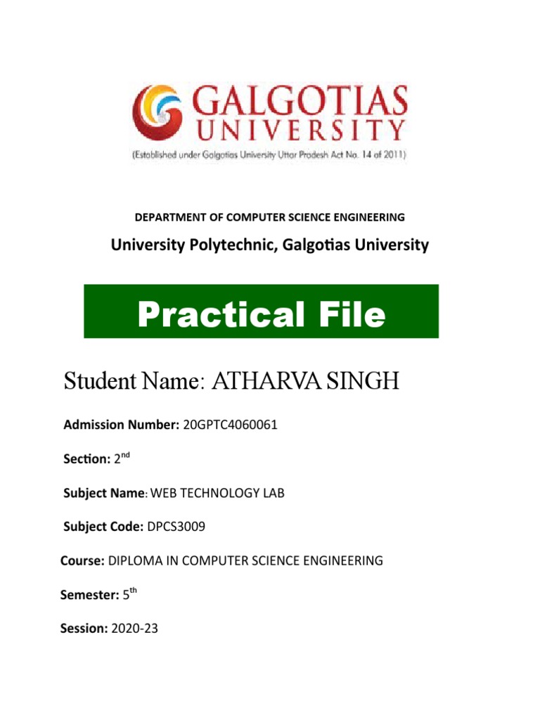 Atharva IWT | Download Free PDF | Computing | Computer Science