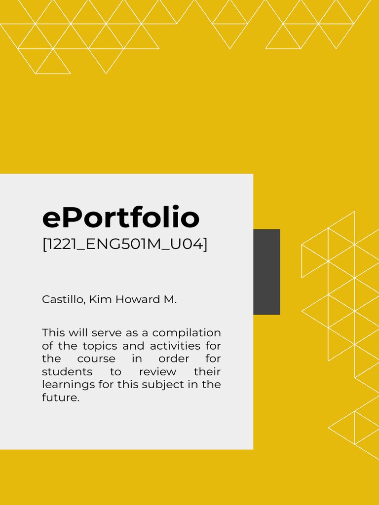 Portfolio Template | PDF | Career & Growth