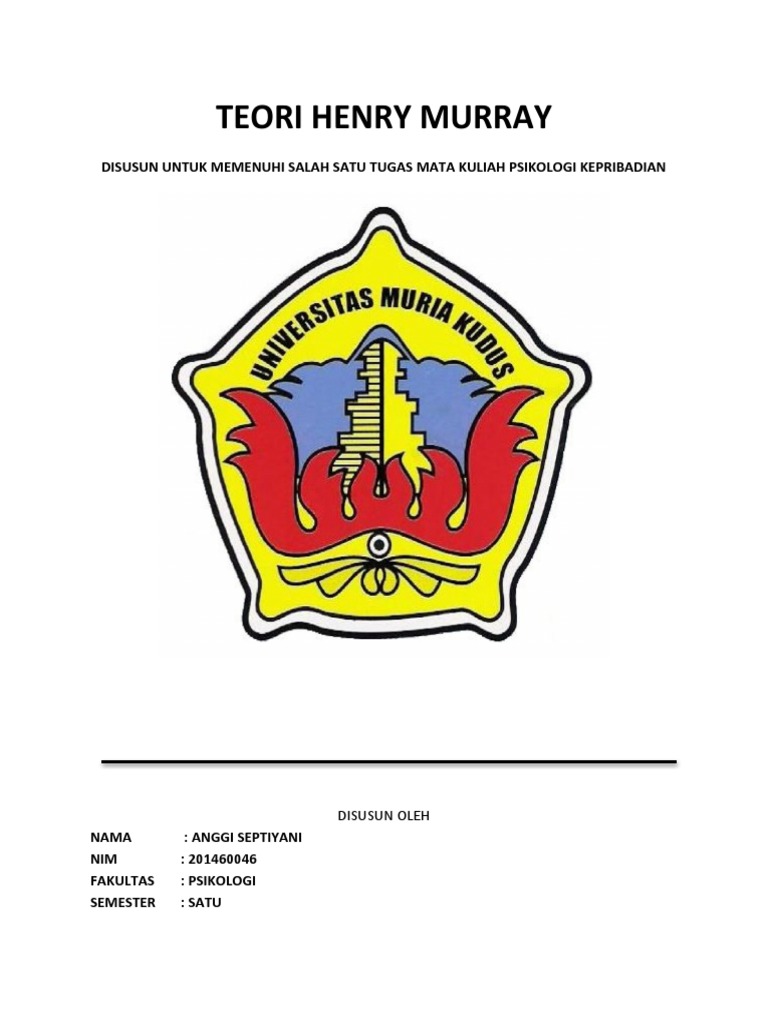 Teori Kepribadian Henry Murray | PDF | Sains & Matematika