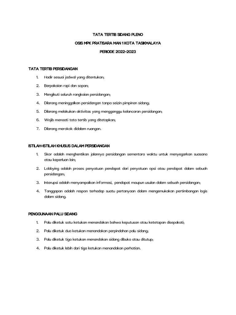 Tata Tertib Sidang Pdf 