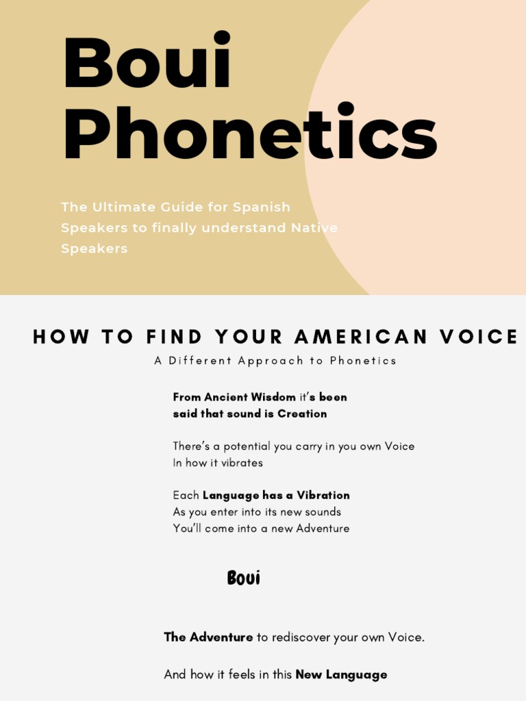 The Ultimate Guide to Mastering American English Vowels | PDF ...