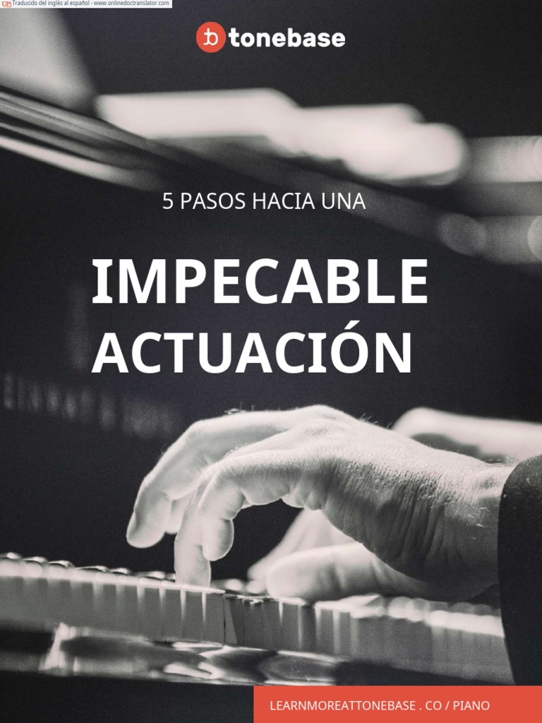 5 Pasos Hacia Una Impecable Actuación | PDF | Memoria | Piano