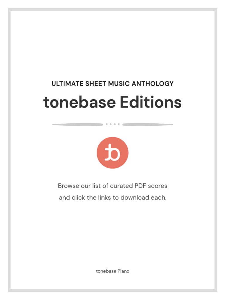 Ultimate Sheet Music Anthology Tonebase Piano | PDF | Johann Sebastian ...