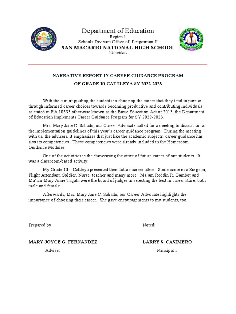 Narrative Career Guidance 22 | PDF