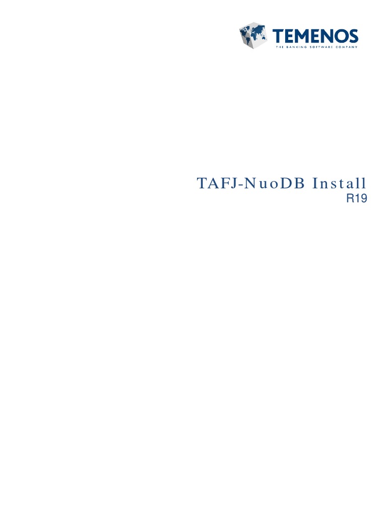 Tafj Nuodb Install Pdf Databases Command Line Interface