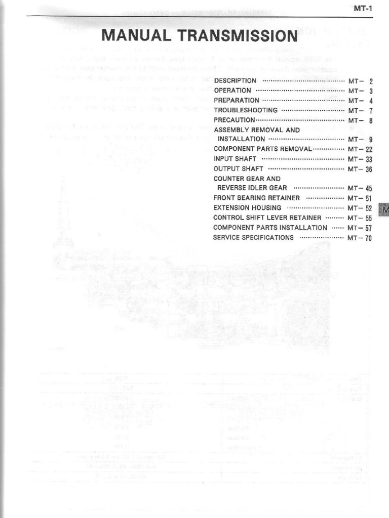 Manual Transmission | PDF