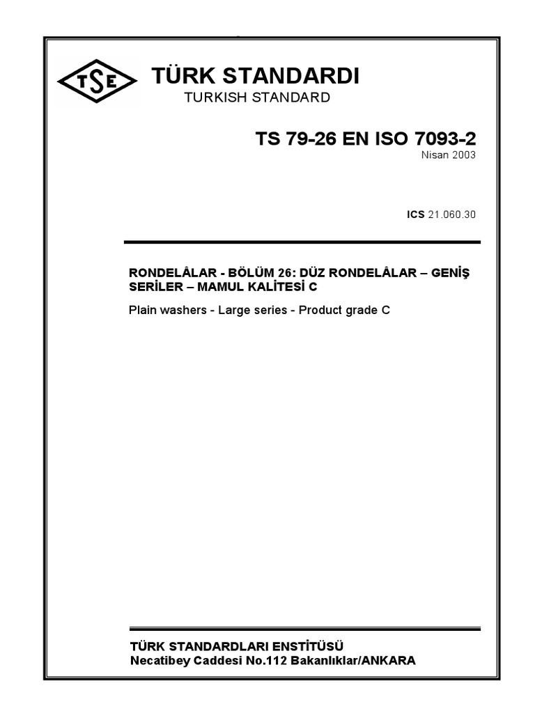 33 TS 79-26 en Iso 7093-2 - 1 | PDF