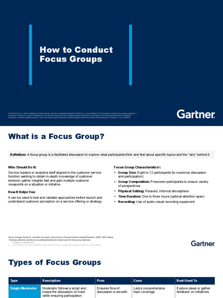 How To Conduct Focus Groups | PDF | Focus Group | Information