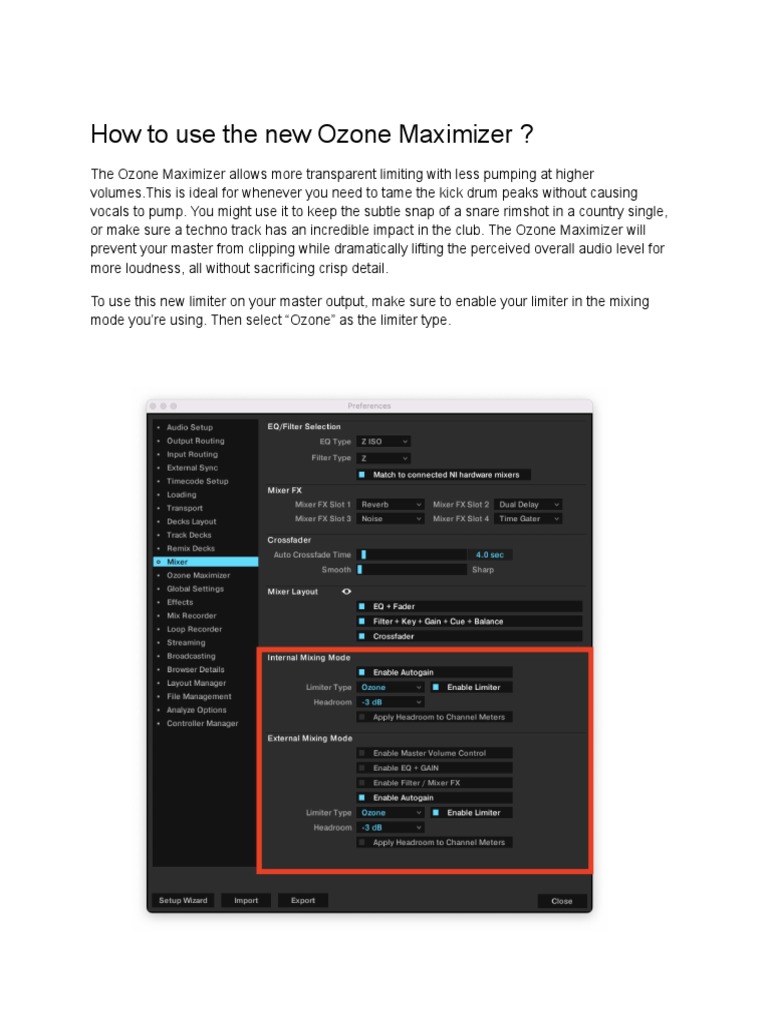 Ozone Maximizer Guideline | PDF