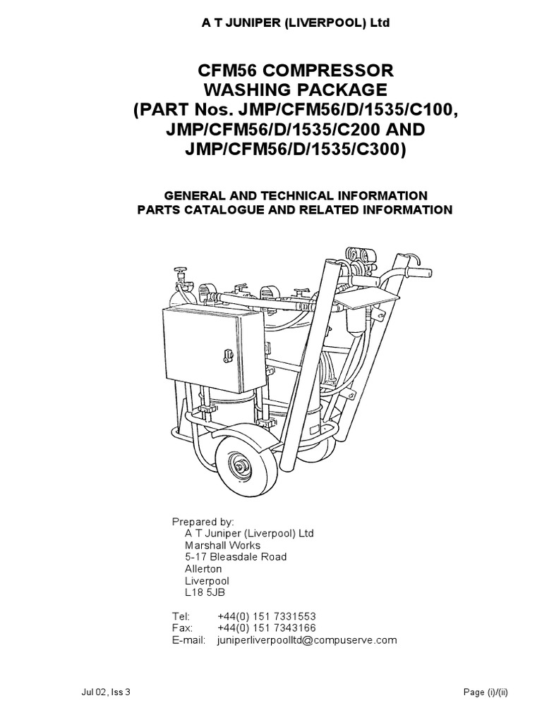 JMP CFM56 D 1535 C100-Jul02-Iss3 | PDF | Valve | Manufactured Goods