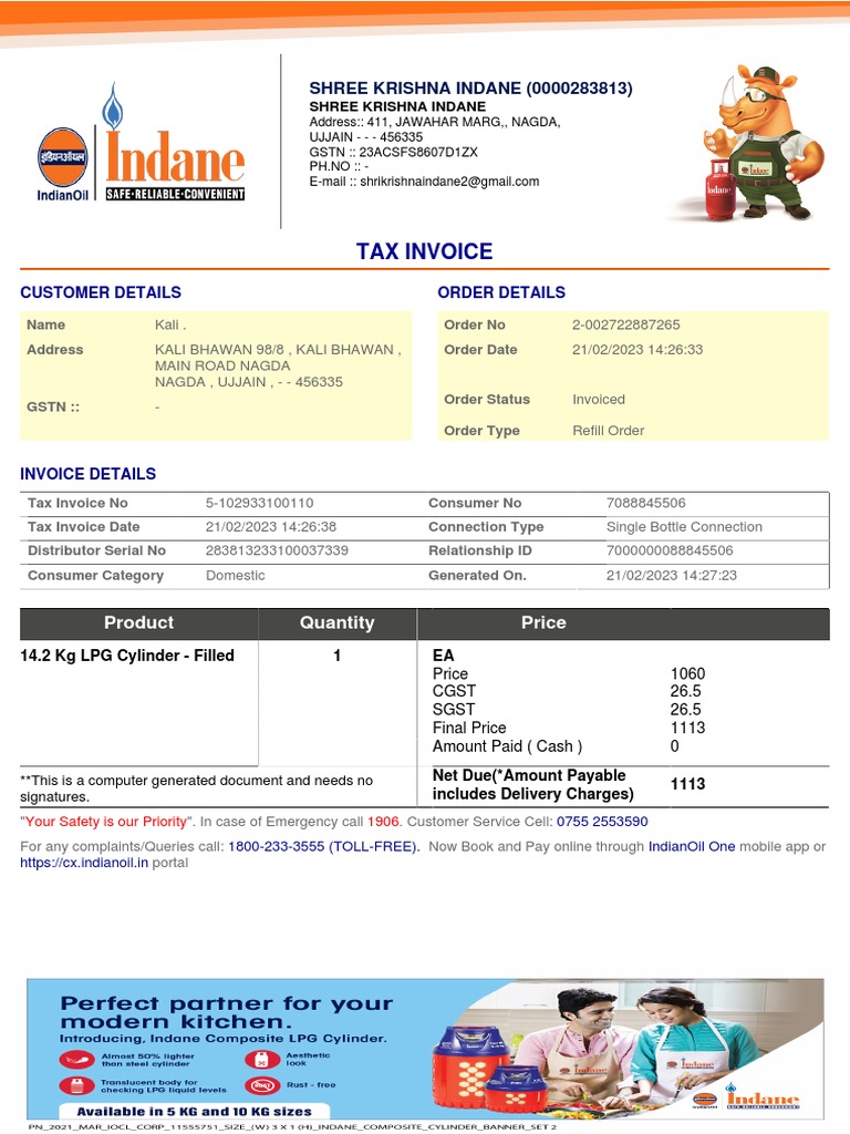 Invoice | PDF | Liquefied Petroleum Gas | Invoice