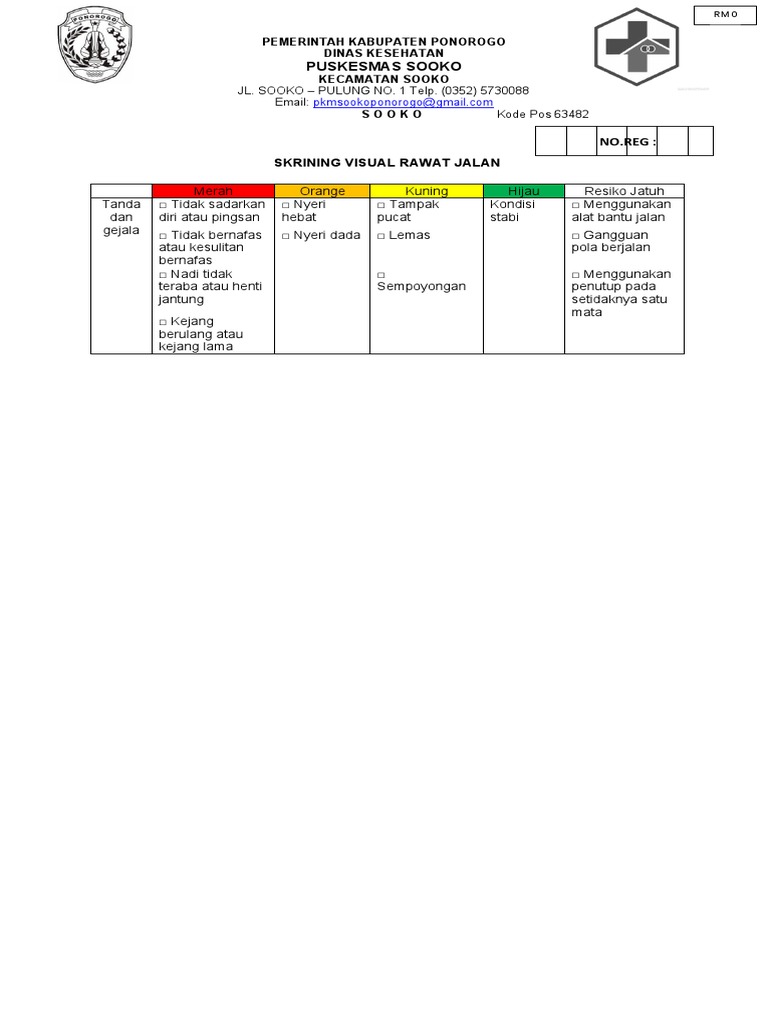 Skrining Visual Rawat Jalan | PDF
