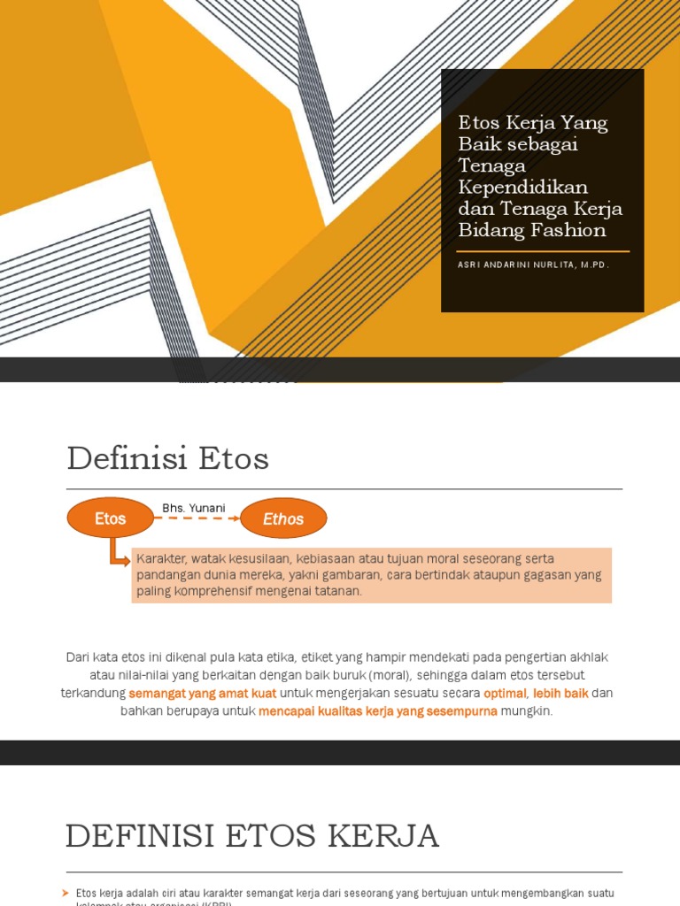 Etos Kerja | PDF