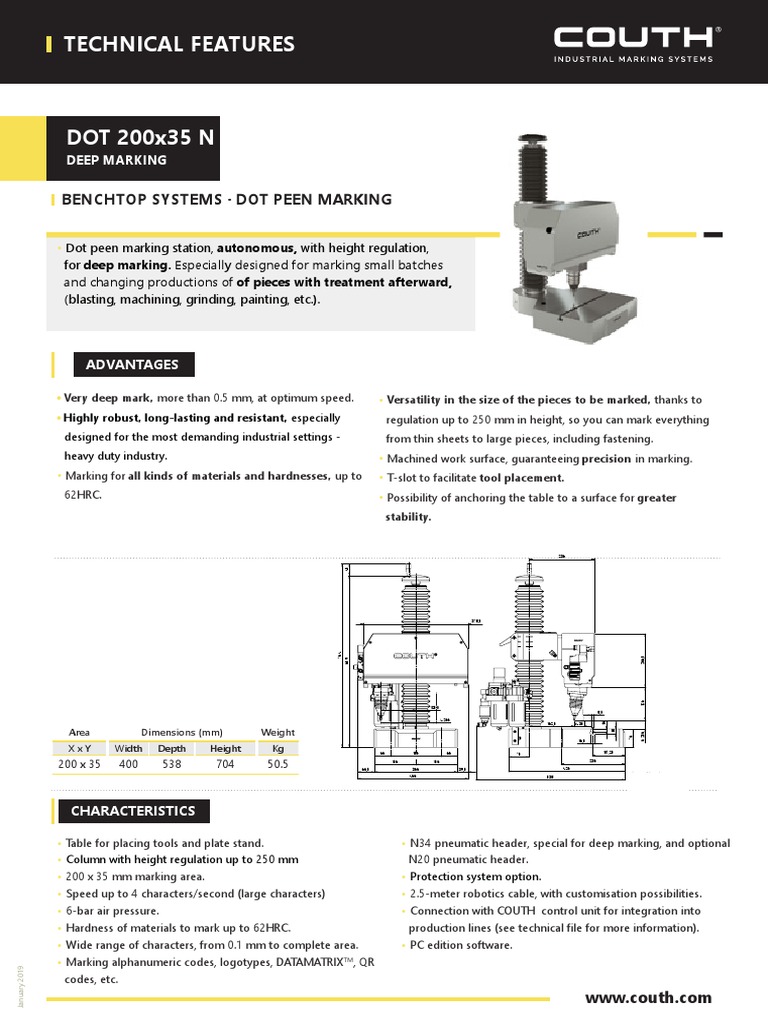 Deep Marking Benchtop System for Small Batches and Changing Productions: Technical Features and ...