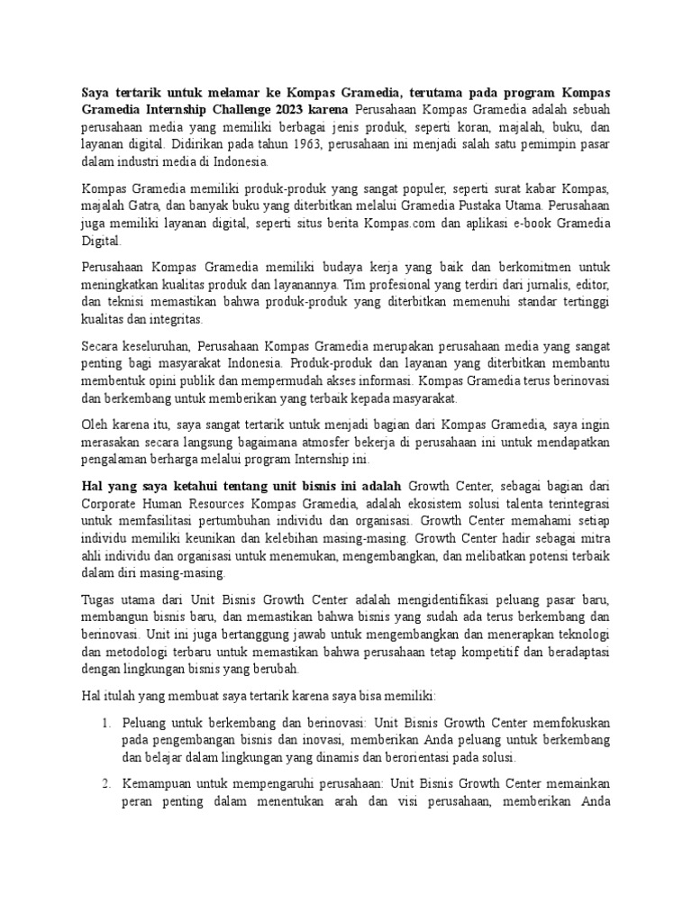 Esai Kompas Gramedia - Irma Sulastri | PDF