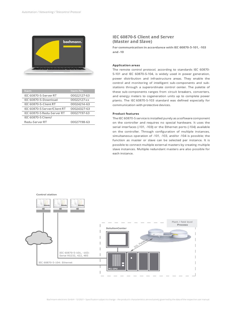 IEC 60870-5 Protocol Software | PDF | Computer Network | Programmable ...