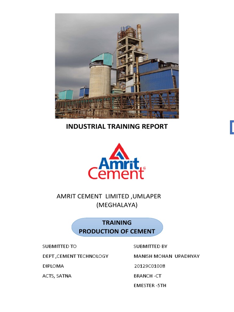 Amrit Cement Industrial Report | PDF | Mill (Grinding) | Cement