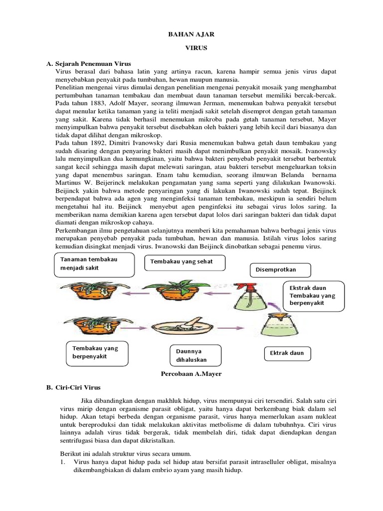 Proses Reproduksi dan Ciri Virus | PDF | Sains & Matematika
