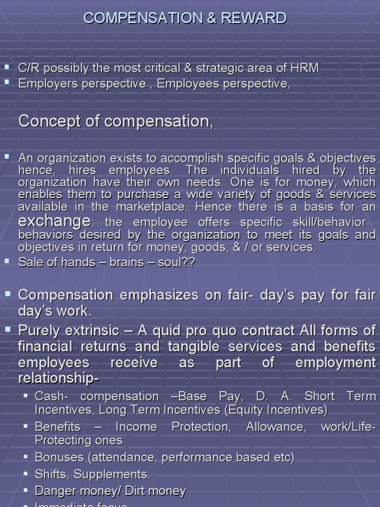 Compensation & Reward Management | PDF | Cost Of Living | Compensation ...