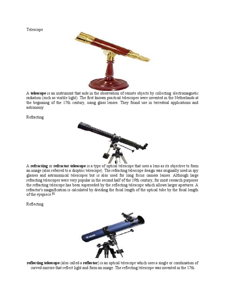Telescope | PDF | Telescope | Atomic