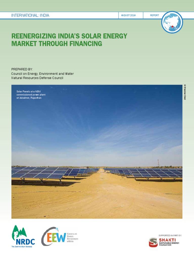 Financing Solar Projects in India | PDF | Solar Power | Photovoltaics