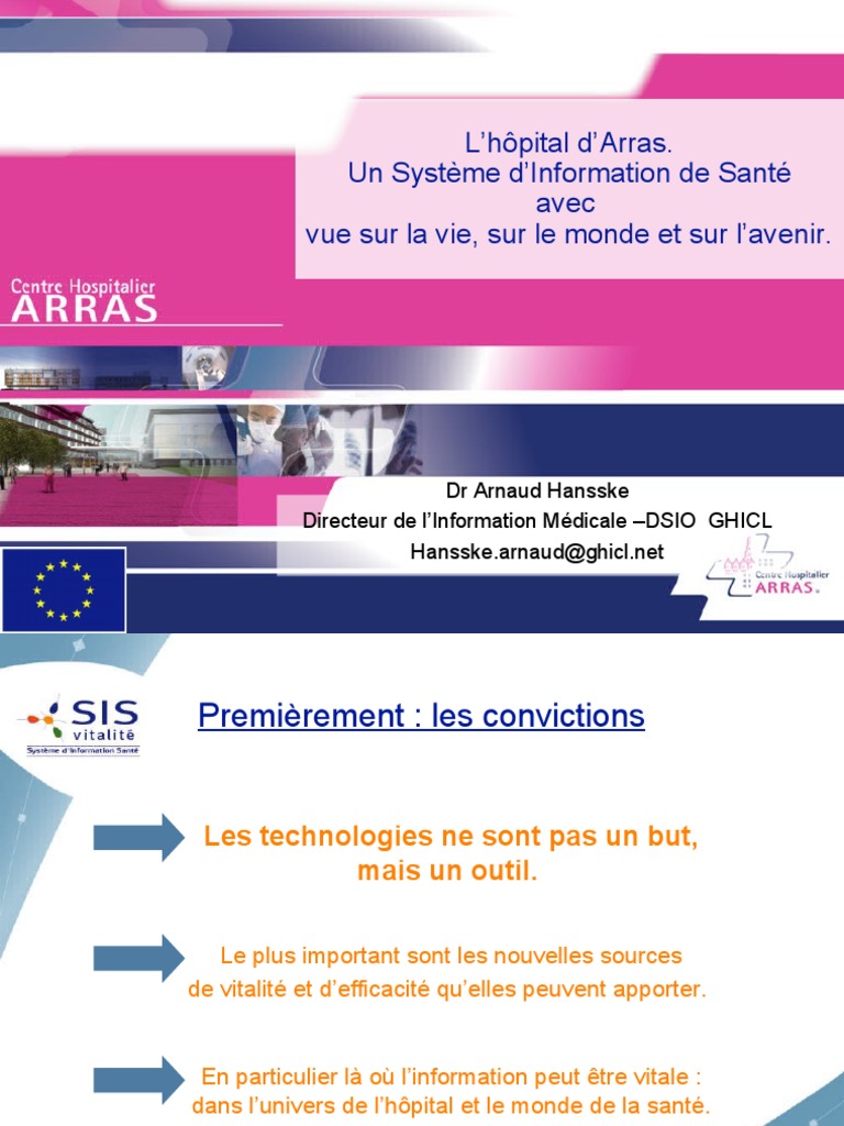 Hop Numérique Arras - 1 - 3 | PDF | Hôpital | Médecine de soins intensifs