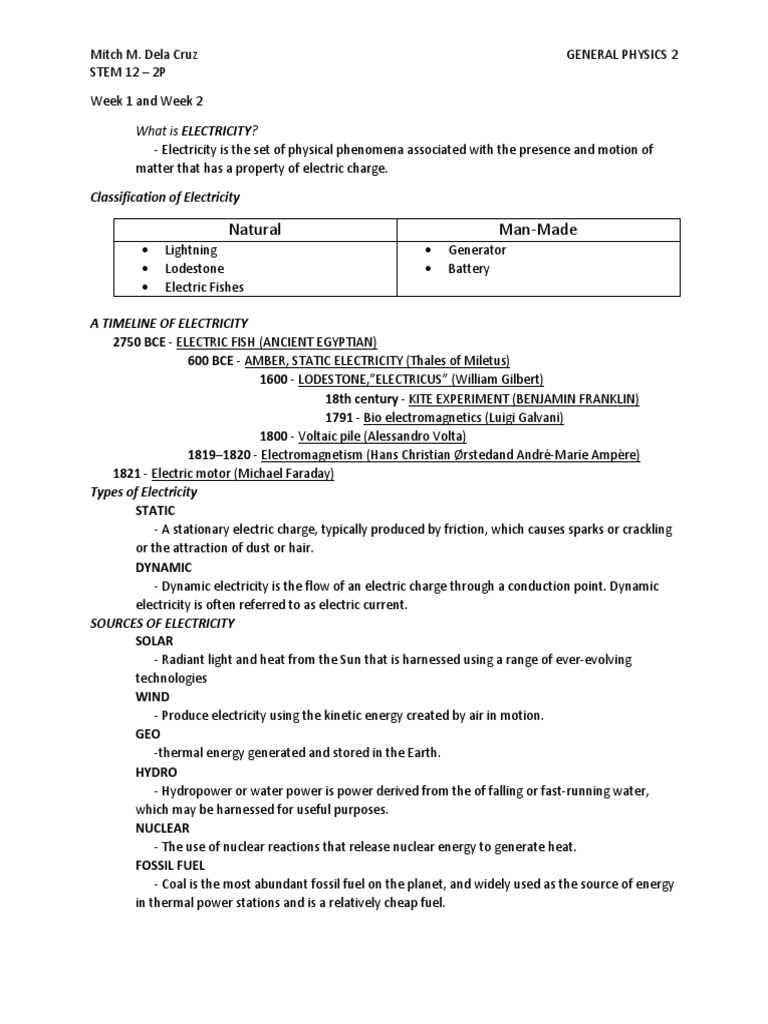 3rd Quarter Examination Reviewer | PDF | Electricity | Electric Charge
