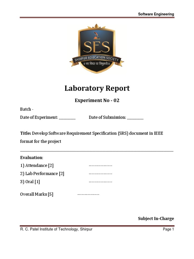 Develop Software Requirement Specification (SRS | PDF | Software | Specification (Technical ...