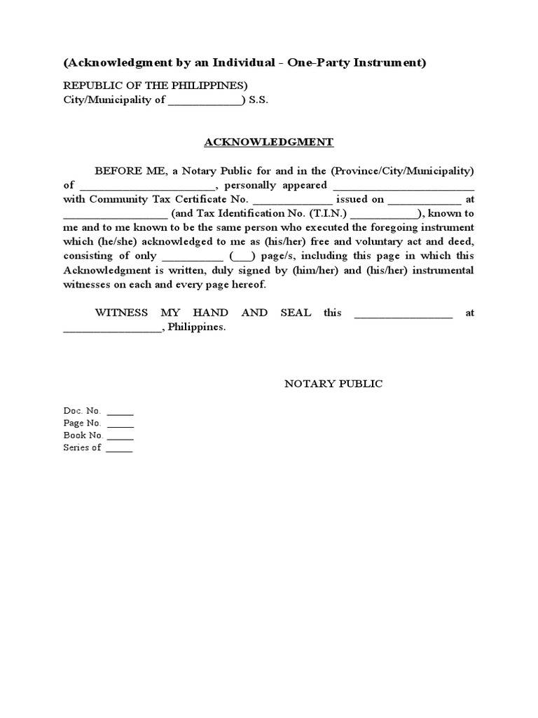 FORMS - Usually Attached To Legal Documents | PDF | Notary Public ...