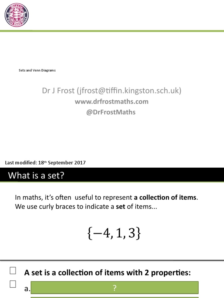 GCSE Sets | PDF | Mathematical Logic | Mathematical Concepts