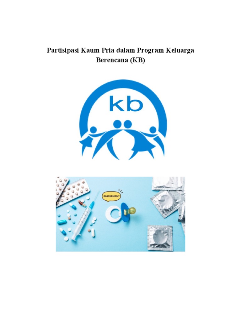 Partisipasi Kaum Pria Dalam Program Keluarga Berencana Pdf 