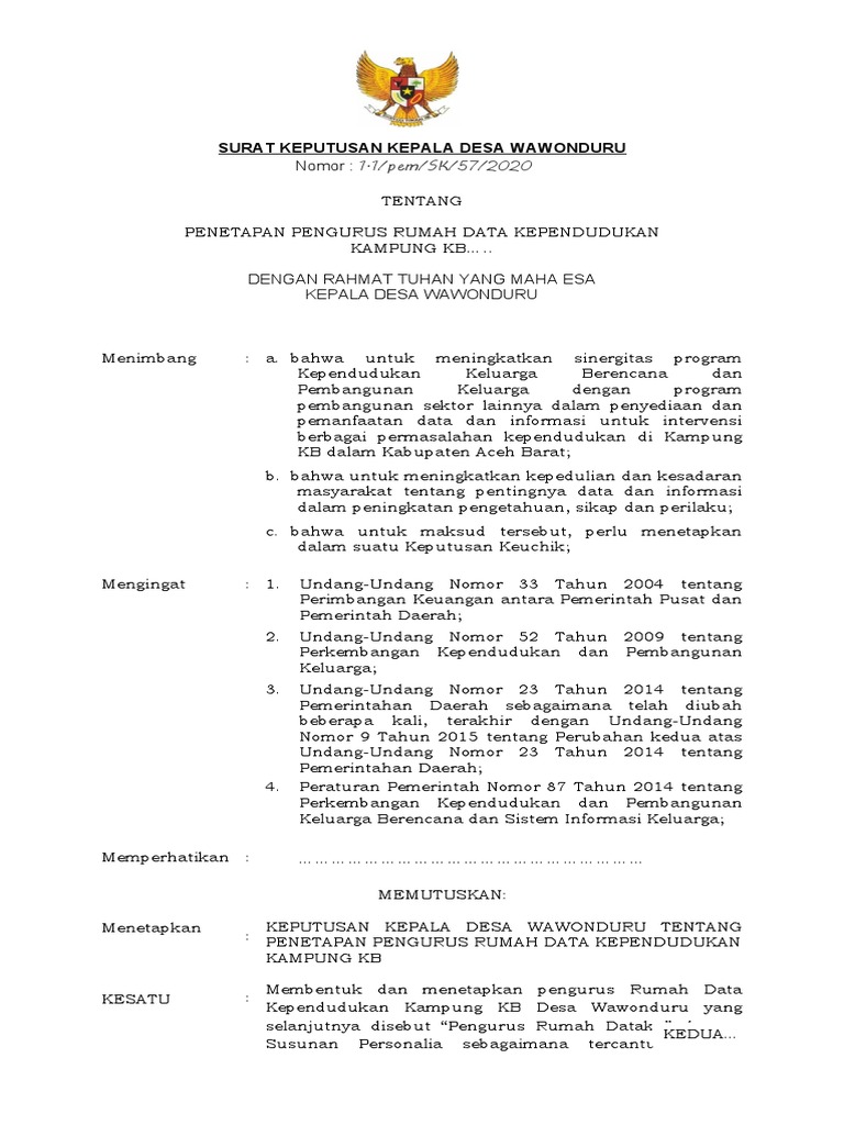 SK Rumah Data Ku | PDF