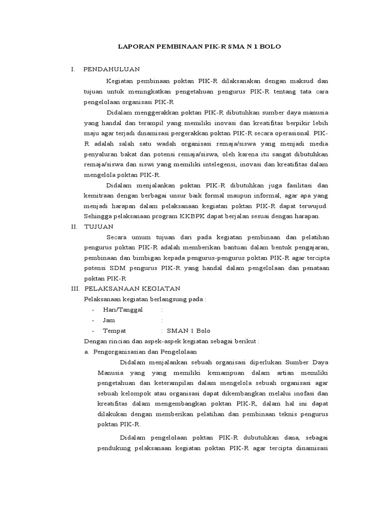 Pembinaan Poktan Pik-R | PDF