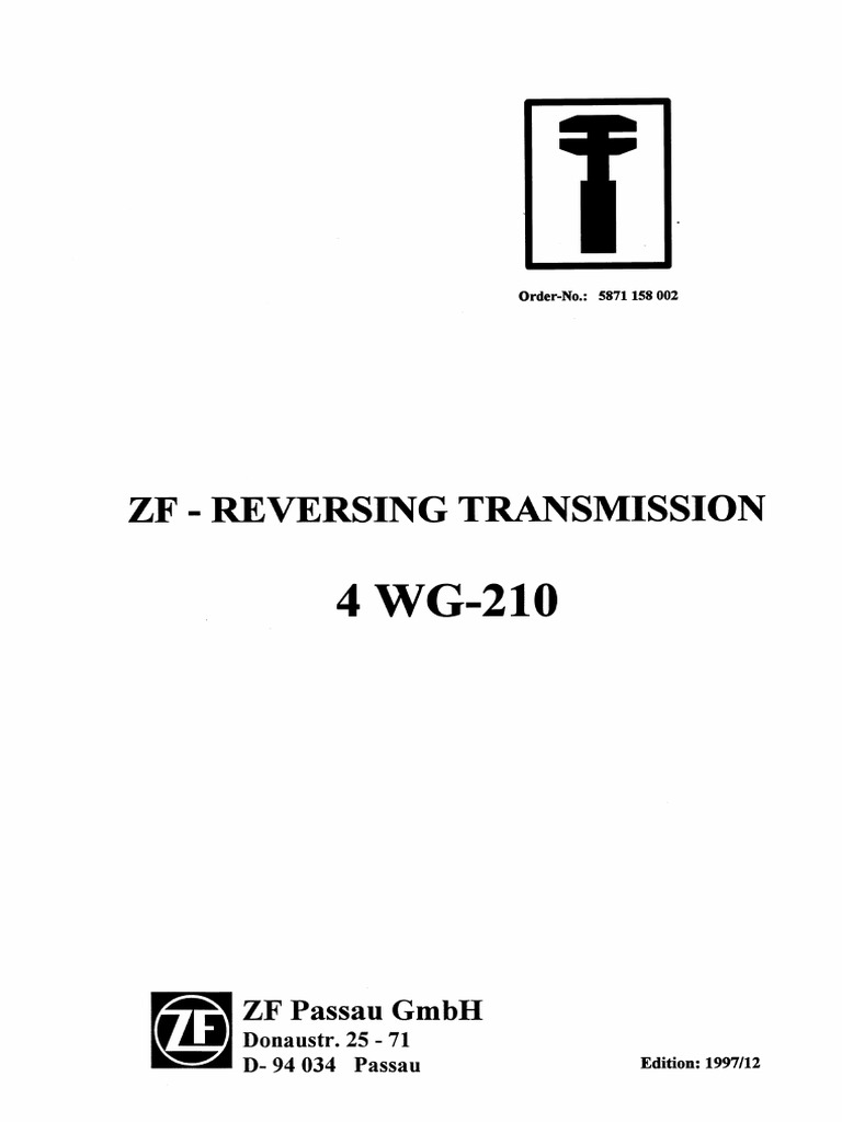 ZF Shop Manual | PDF