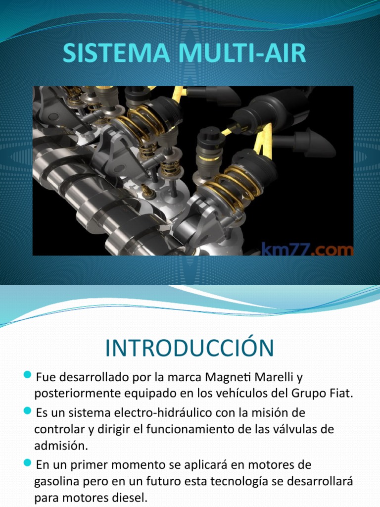 Sistema MultiAir en Fiat 500: Ventajas y Funcionamiento | PDF ...
